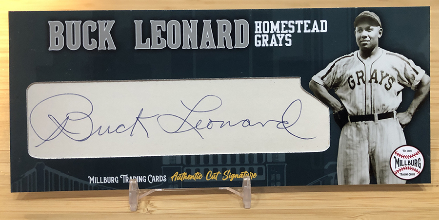 Buck Leonard Cut Signature – Millburg Trading Cards
